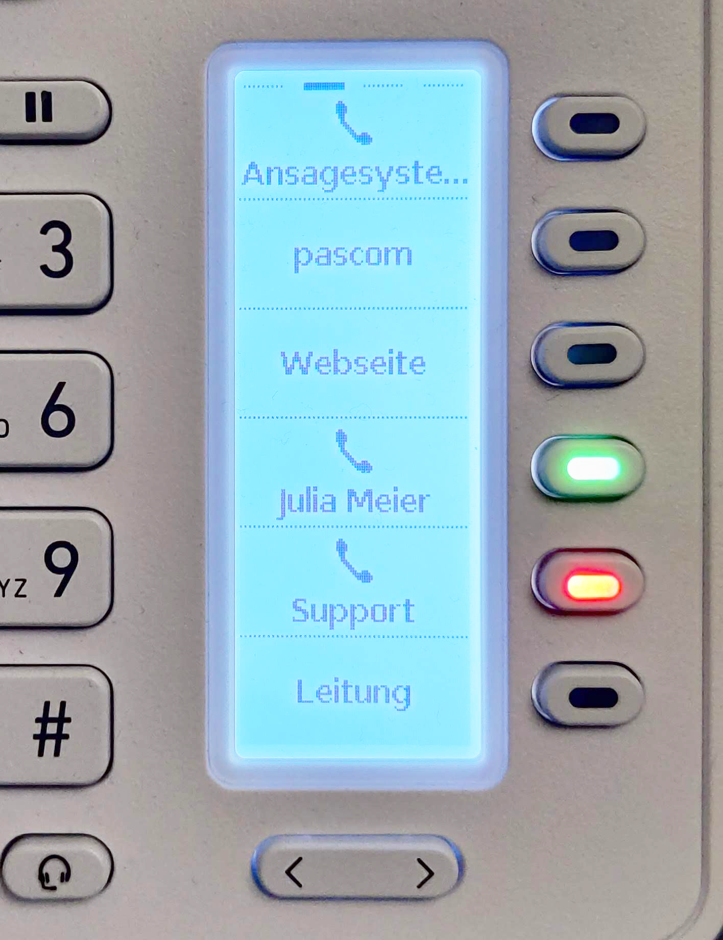 Leitungstasten konfigurieren